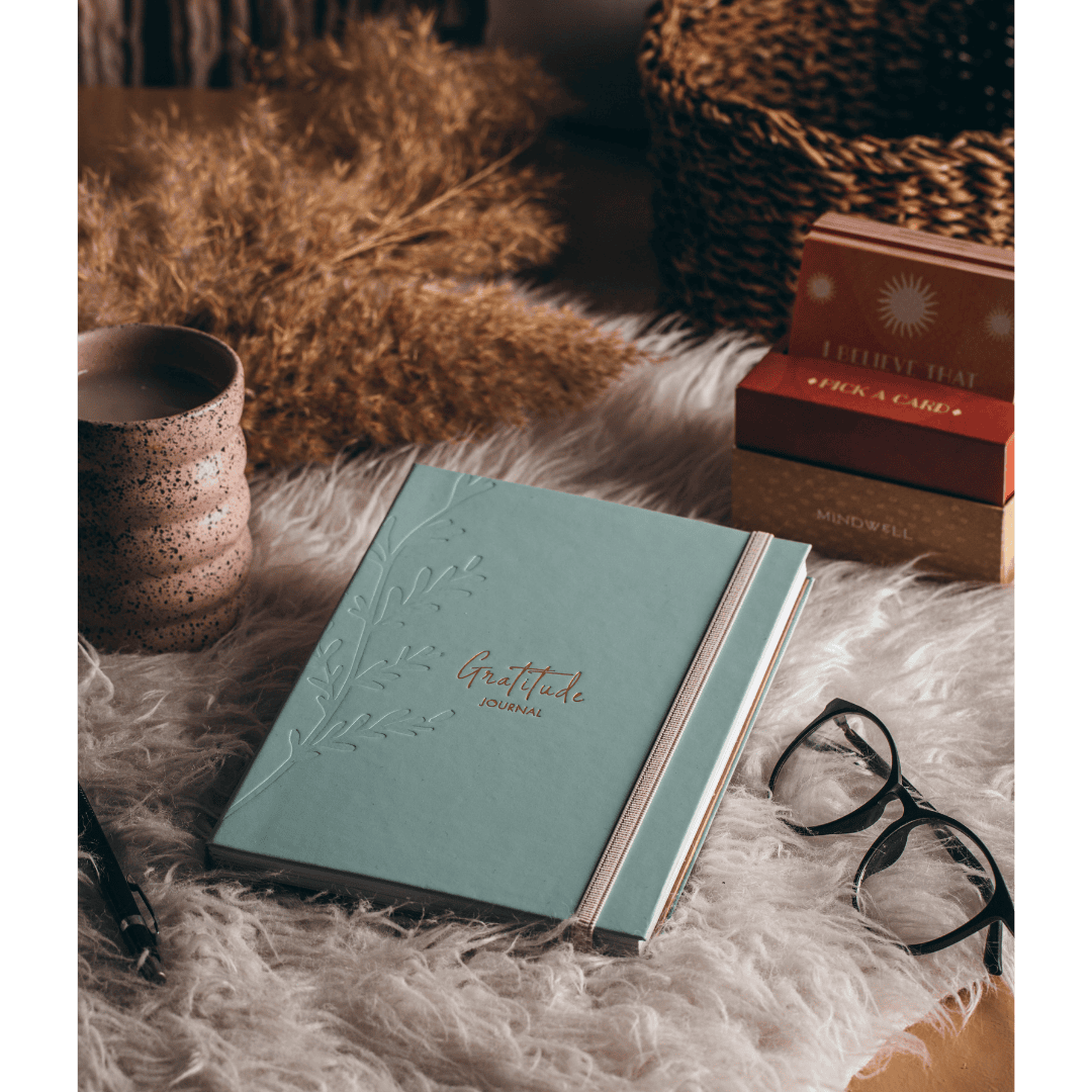 Gratitude mint with branches journal – The Words Co