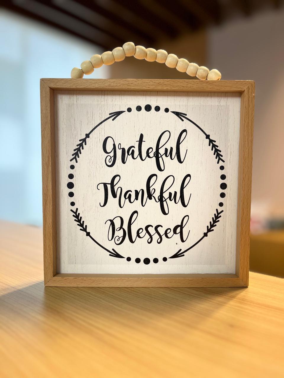 grateful thankful blessed frame – The Words Co